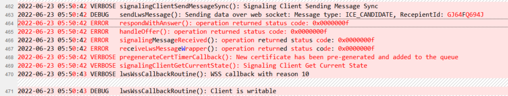 [BUG] Sometimes Viewer cannot receive SDP_ANSWER. Then Master returns timeout for ...