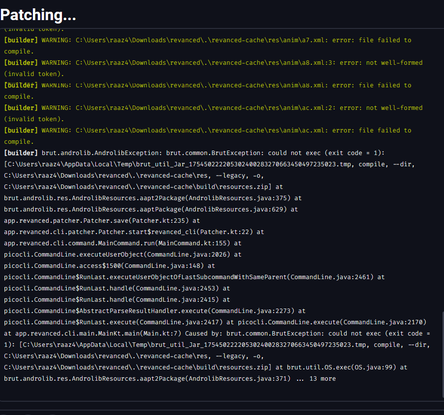 stuck on this · Issue #613 · reisxd/revanced-builder · GitHub