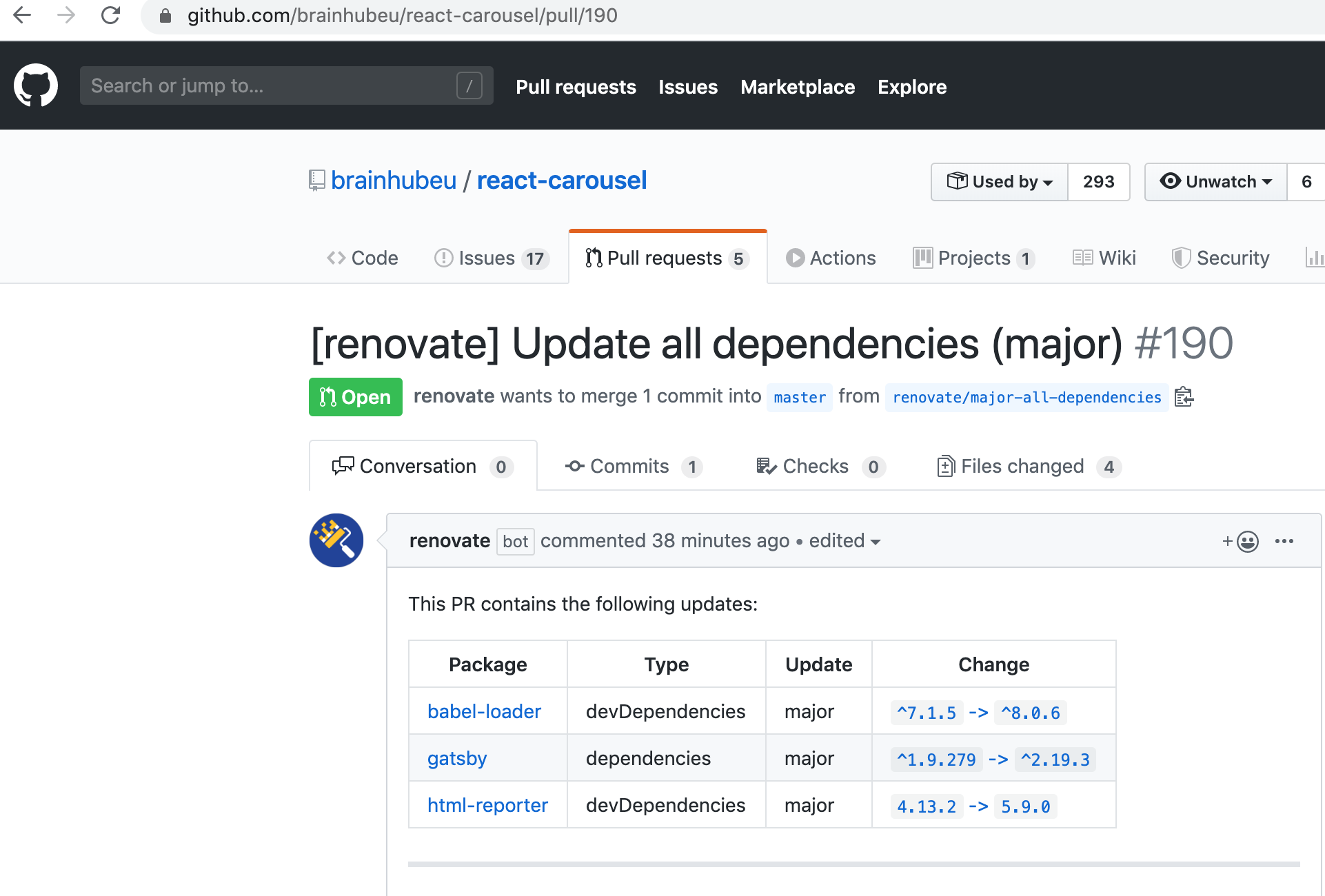 missing diff links when mixing npm + docker in a group · Issue #5217 · renovatebot/renovate · GitHub