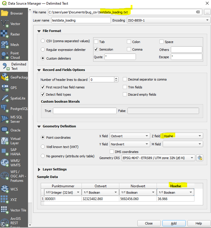 Csv Source Layer Not Available When Openening Saved Qgis Project On Windows · Issue 49186