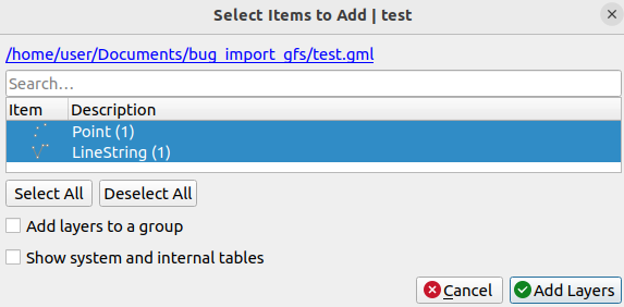 Ogr Import No Import Dialog For Feature Collection · Issue 50373 · Qgisqgis · Github