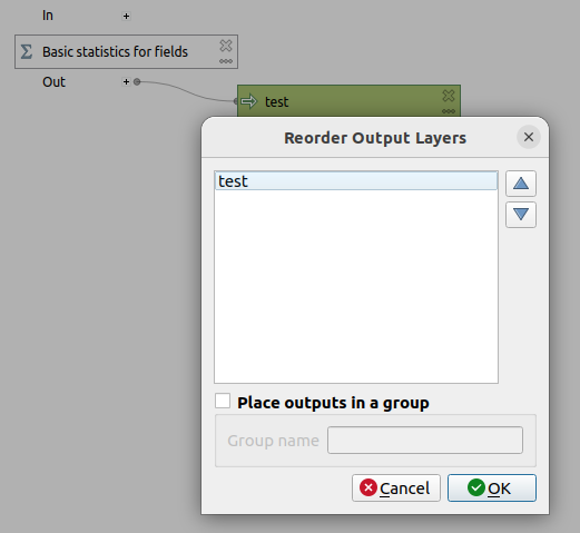 Modeler - HTML output appears in "Reorder output layers" dialog · Issue #54866 · qgis/QGIS · GitHub