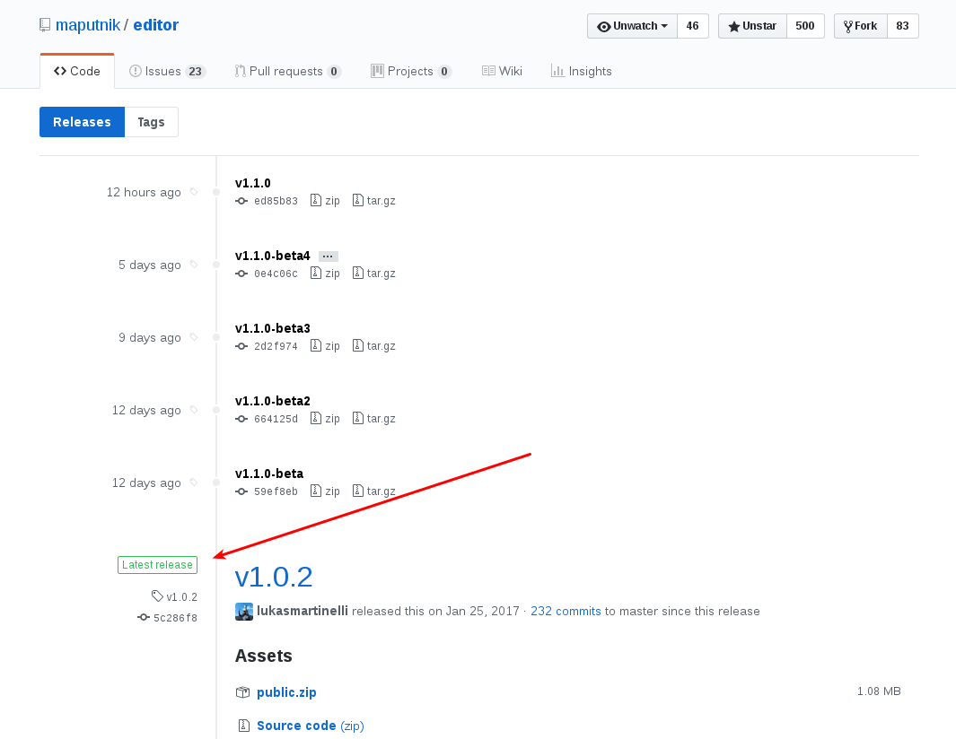 Release v1.1.0 · Issue #220 · maplibre/maputnik · GitHub