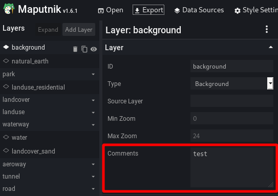 Feature request: metadata editor for layer · Issue #578 · maplibre/maputnik · GitHub