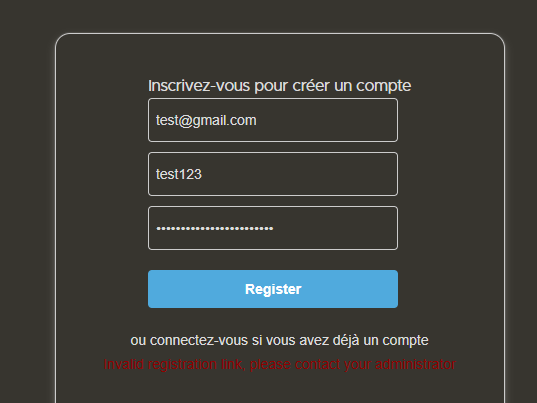 Bug: Can not invite users - Invalid registration link [v0.9.1 - RC3 ...