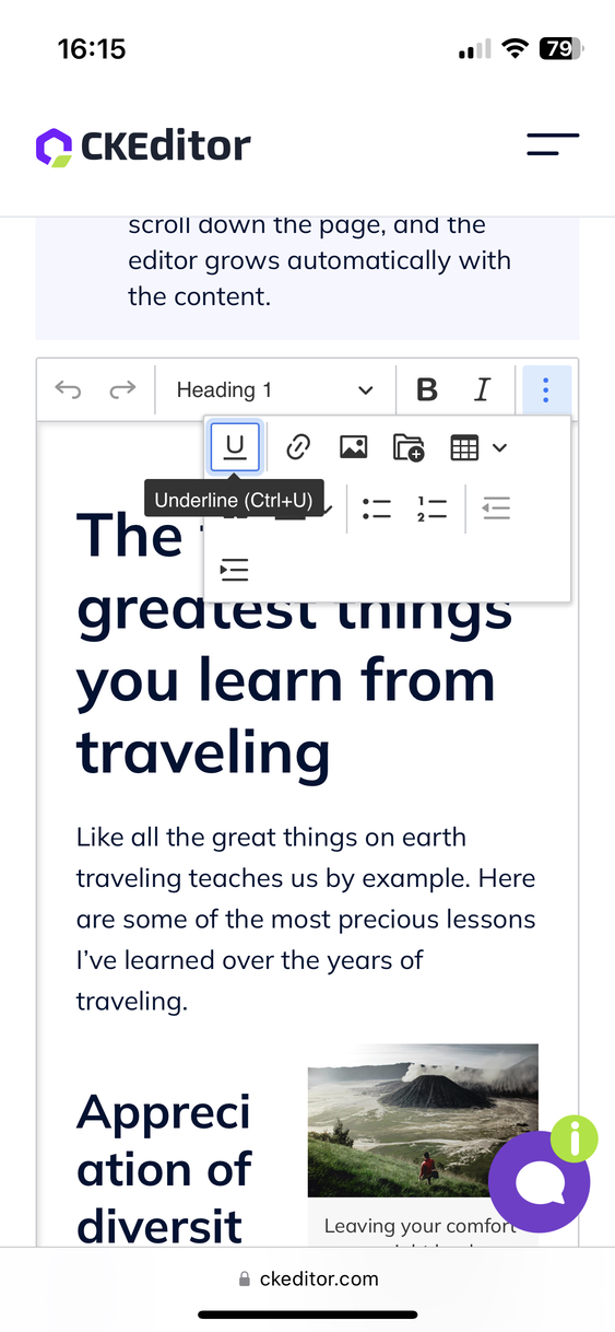 Tooltip for grouped toolbar items blocks access on smartphones · Issue #13942 · ckeditor ...