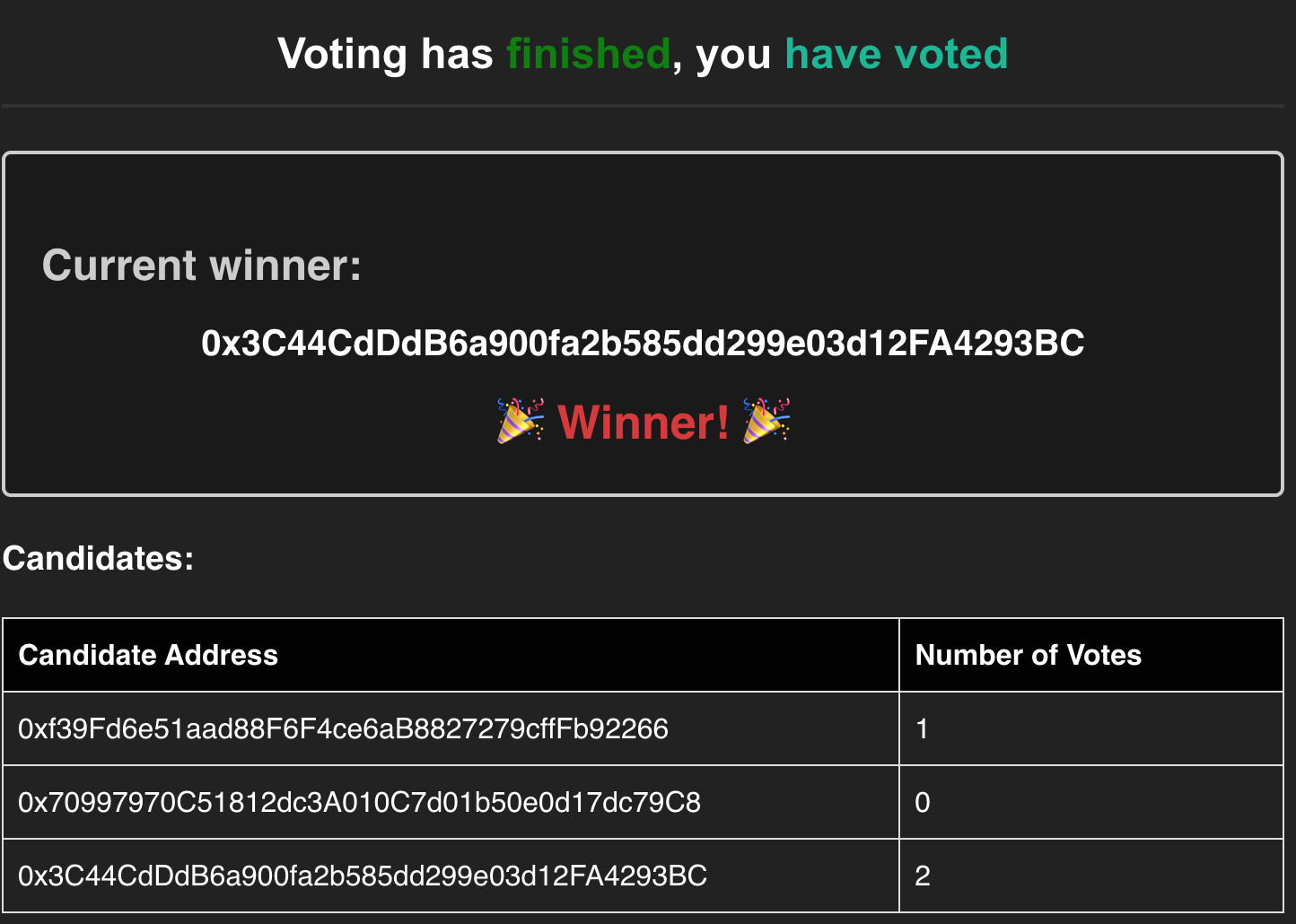 GitHub - olegsinavski/voting_system_web3: Voting system web3 app on Ethereum with React frontent