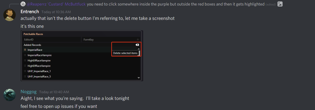 Delete button in lists not functional · Issue #232 · Mutagen-Modding/Synthesis · GitHub