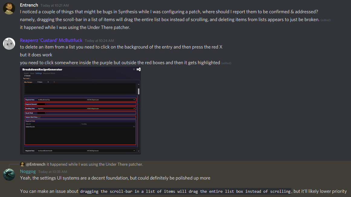 Scroll bar drags the entire list box · Issue #233 · Mutagen-Modding/Synthesis · GitHub