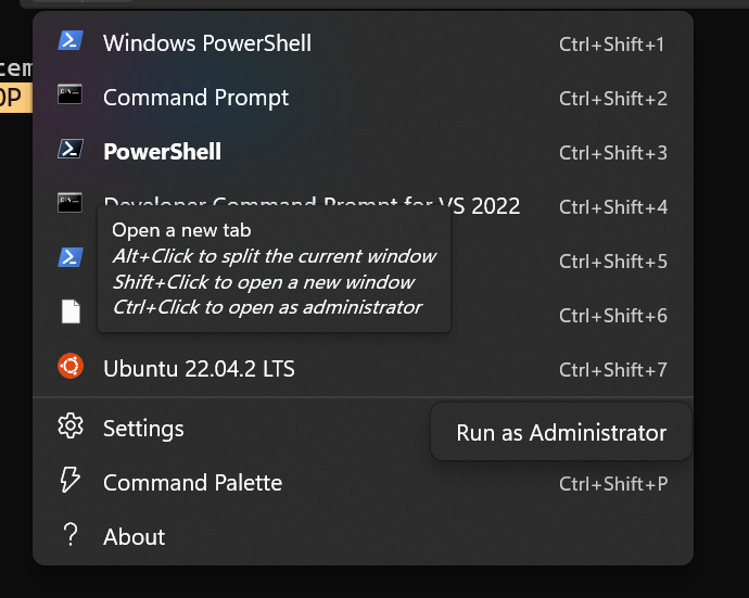 Launch elevated Terminal profile without a keyboard · Issue #14517 ...