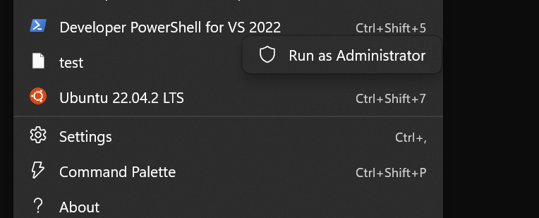 Launch Elevated Terminal Profile Without A Keyboard · Issue 14517 · Microsoftterminal · Github