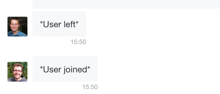User left and join messages seems unformatted · Issue #179 · RocketChat ...