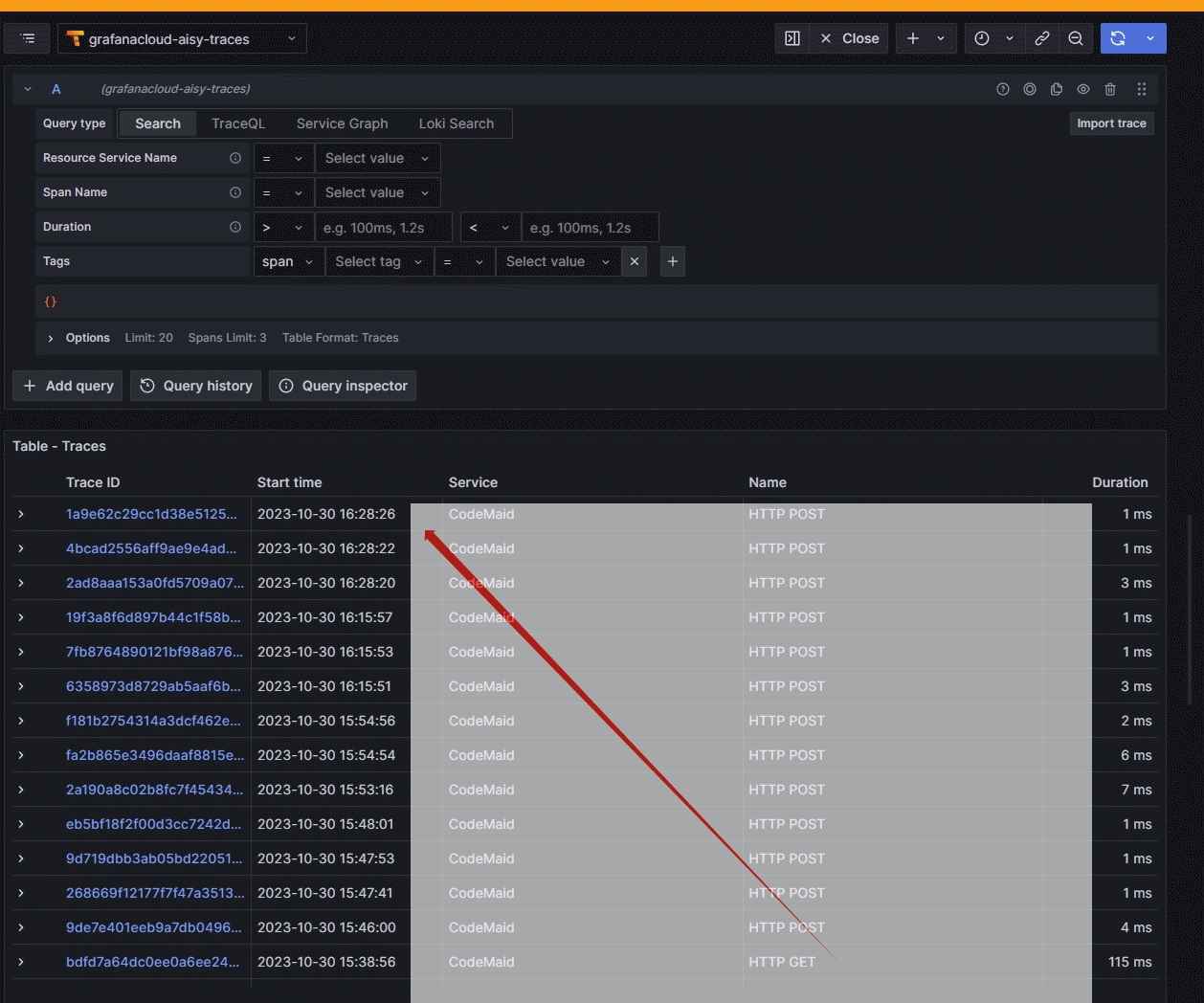The starttime is incorrect when the query is clicked multiple times · Issue #77348 · grafana ...