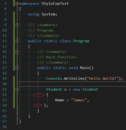 Update SA1137 to check braces of object and collection initializers · Issue #2747 ...