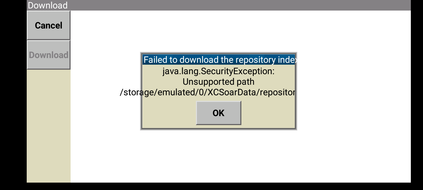download Site Files fails on Android 10 · Issue #549 · XCSoar/XCSoar · GitHub