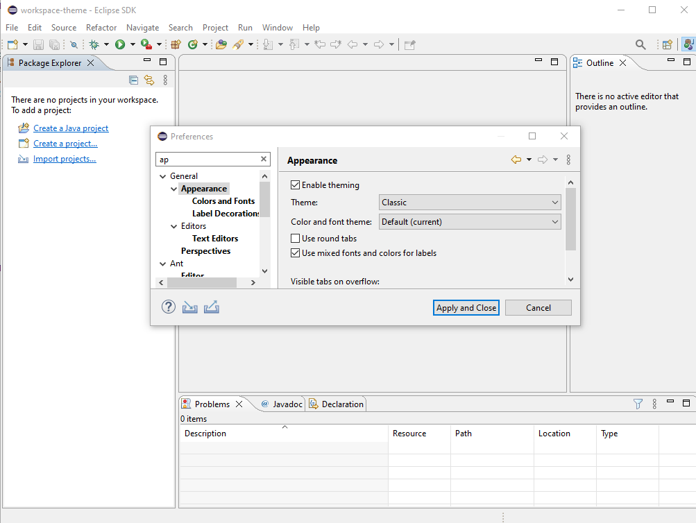Tab text in classic theme not readable · Issue #26 · eclipse-platform ...