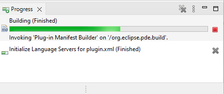 The animated progress bar in status bar does not behave as expected · Issue #327 · eclipse ...