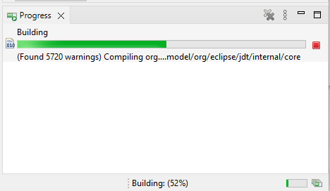 The animated progress bar in status bar does not behave as expected · Issue #327 · eclipse ...