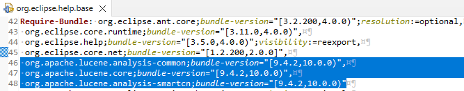 Don't lock in a specific version of Lucene in the help feature · Issue #230 · eclipse-platform ...