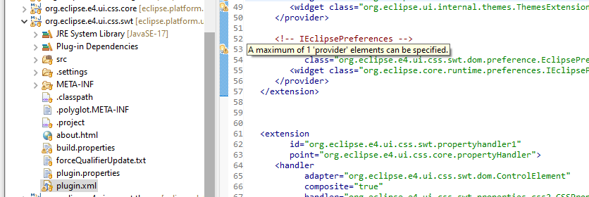 "A minimum of 1 'and' elements must be specified" · Issue #659 · eclipse-pde/eclipse.pde · GitHub
