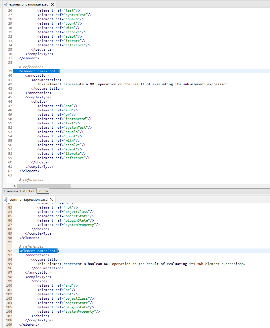 "A minimum of 1 'and' elements must be specified" · Issue #659 · eclipse-pde/eclipse.pde · GitHub