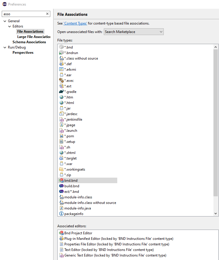 Fresh install of Bndtools doesn't associate .bnd extension · Issue #5797 · bndtools/bnd · GitHub