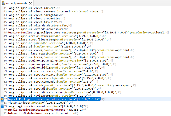 jakarta.annotation-api_1.3.5.jar not available in Eclipse RCP 2023-09 ...