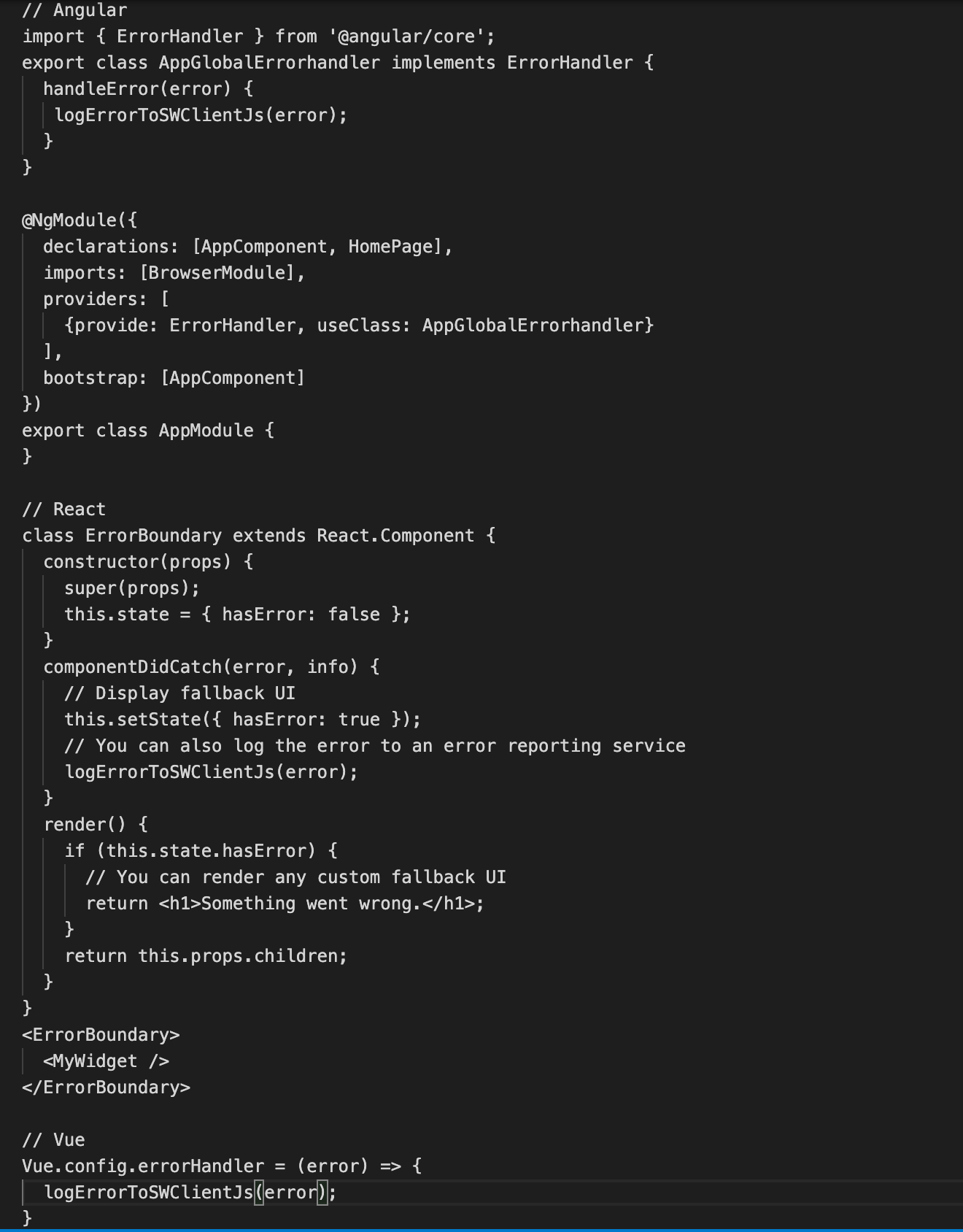 Browser error logs not captured by skywalking-client-js agent for Angular apps · Issue #6607 ...