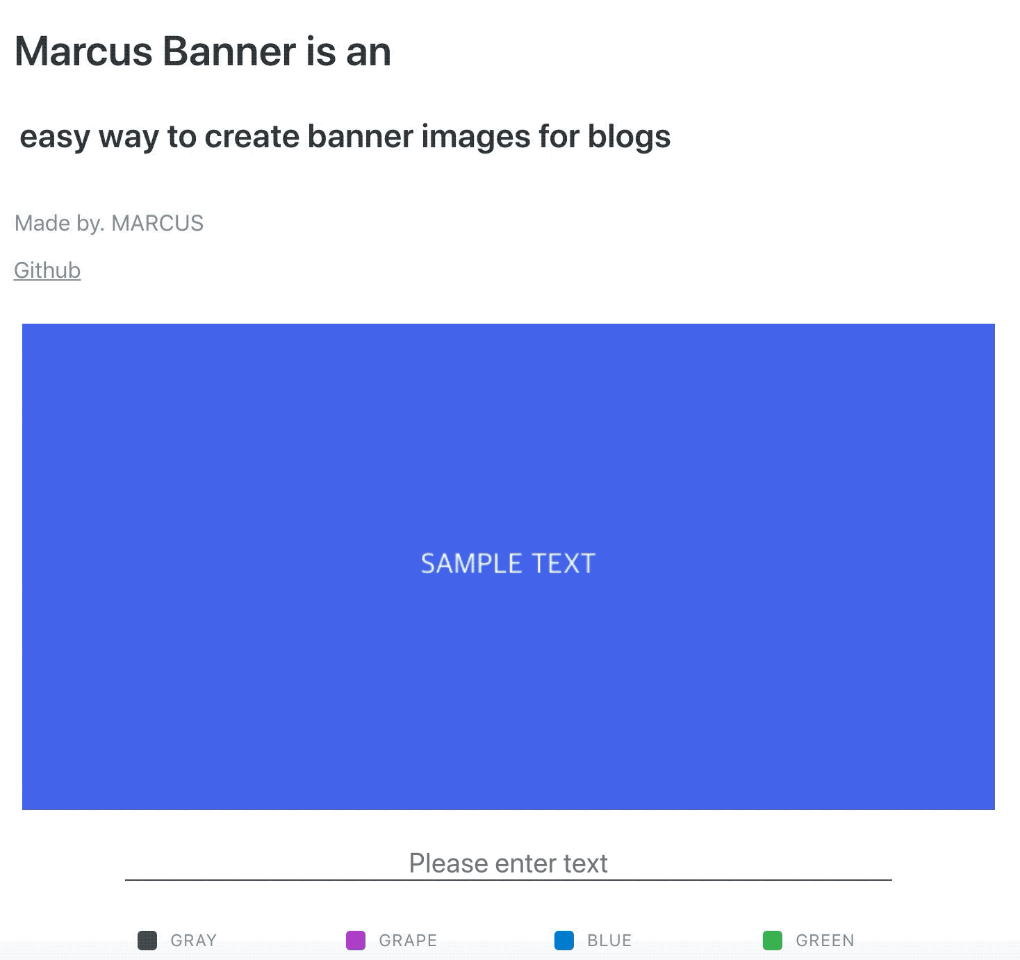 GitHub - Jogeonsang/Marcus-Banner: Blog-Banner-Generator