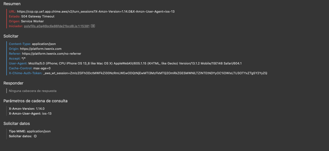Failed to load resource: the server responded with a status of 504 · Issue #625 · aws/amazon ...