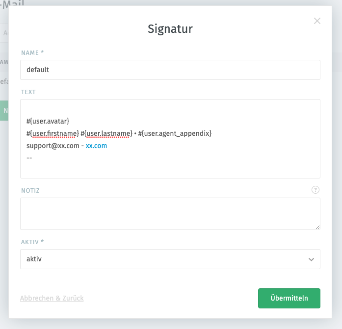 Avatar In E Mail Signature · Issue 2646 · Zammadzammad · Github
