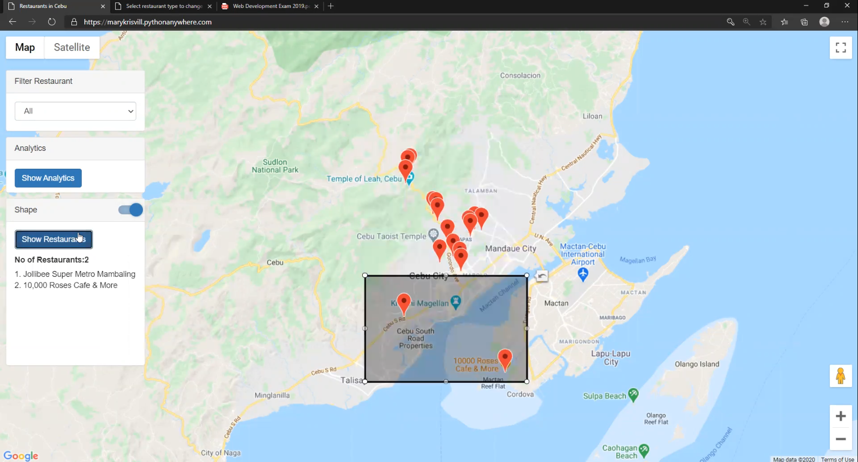 GitHub - marykrisv/mymap: A Python application has been developed to search for restaurants on ...