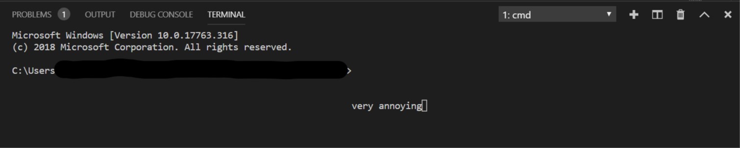 inbuilt terminal input scrolled at bottom · Issue #69216 · microsoft/vscode · GitHub