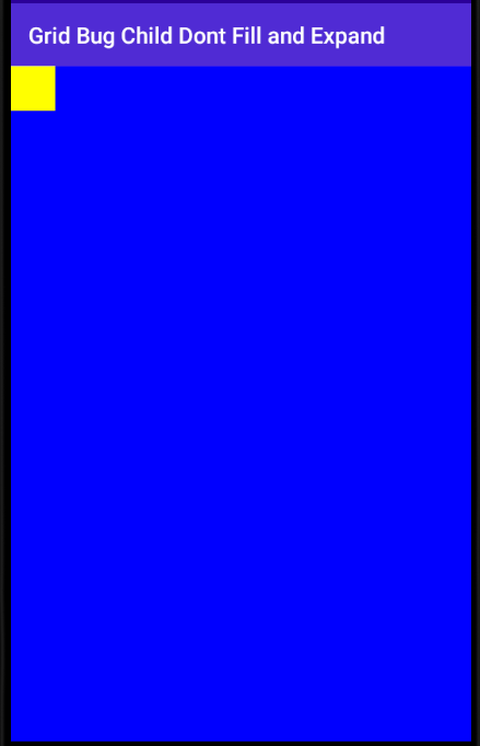 [Bug] Grid Maui Control don't automatically expand the child when wrap inside the NavigationPage ...