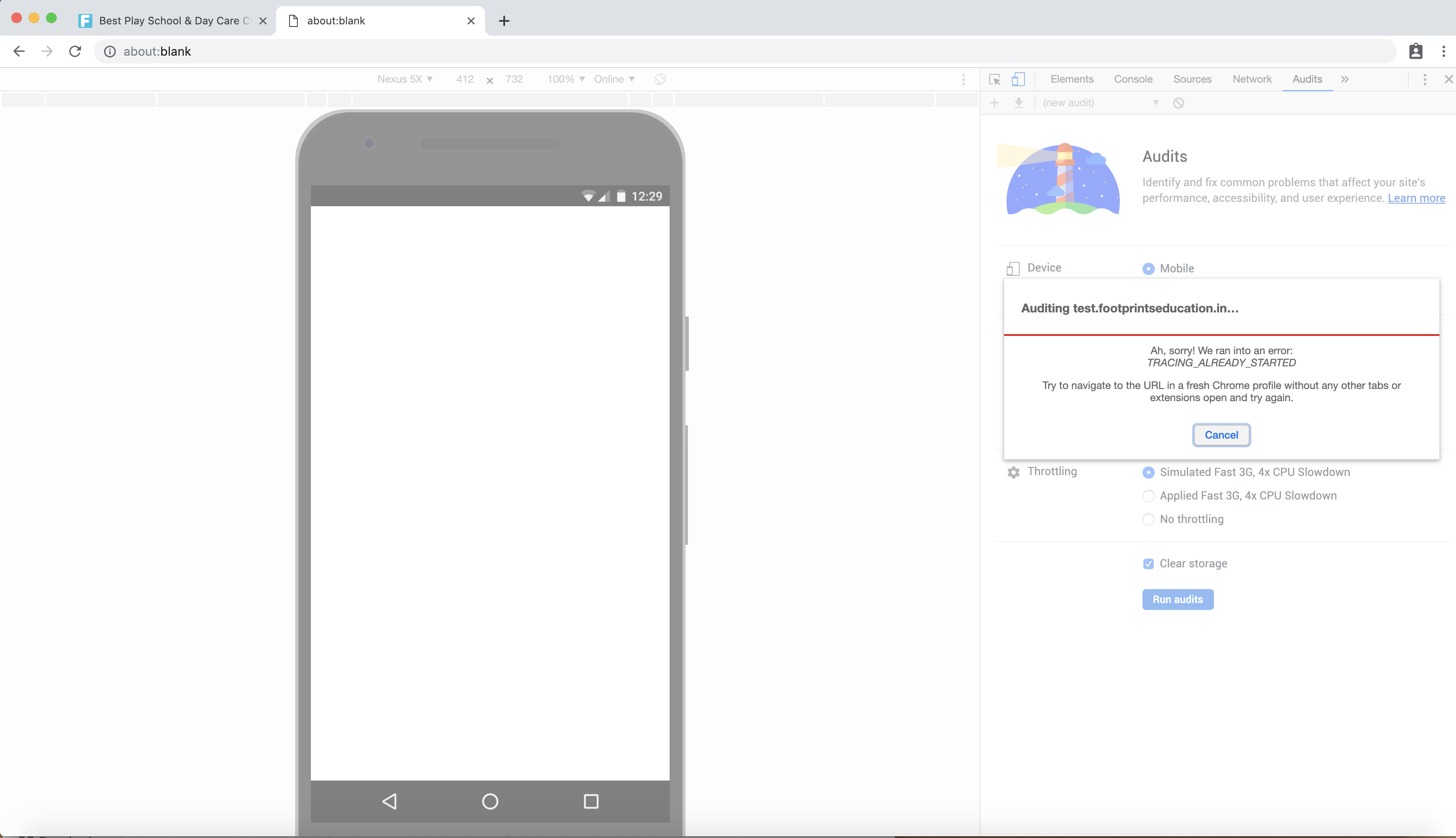 Extension Error: Protocol error (Tracing.start): Tracing is already started · Issue #7631 ...