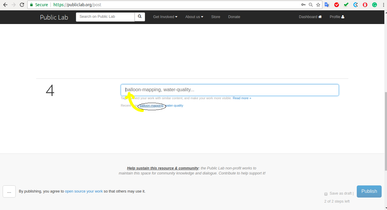 Clicking suggested tag names should enter them into the tag input · Issue #154 · publiclab ...