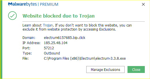 Trojan warning from antivirus · Issue #5594 · spesmilo/electrum · GitHub