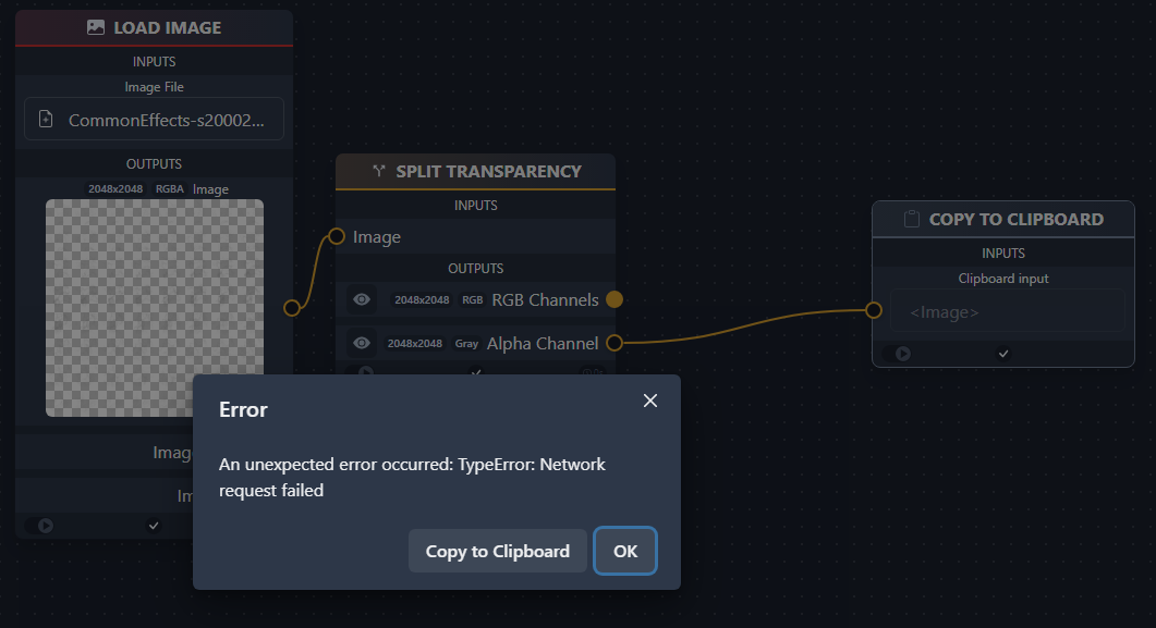 Copy To Clipboard crashes backend when copying a single-channel image · Issue #1131 · chaiNNer ...