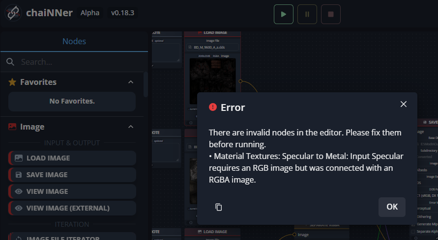 Add suggestions to errors · Issue #1625 · chaiNNer-org/chaiNNer · GitHub