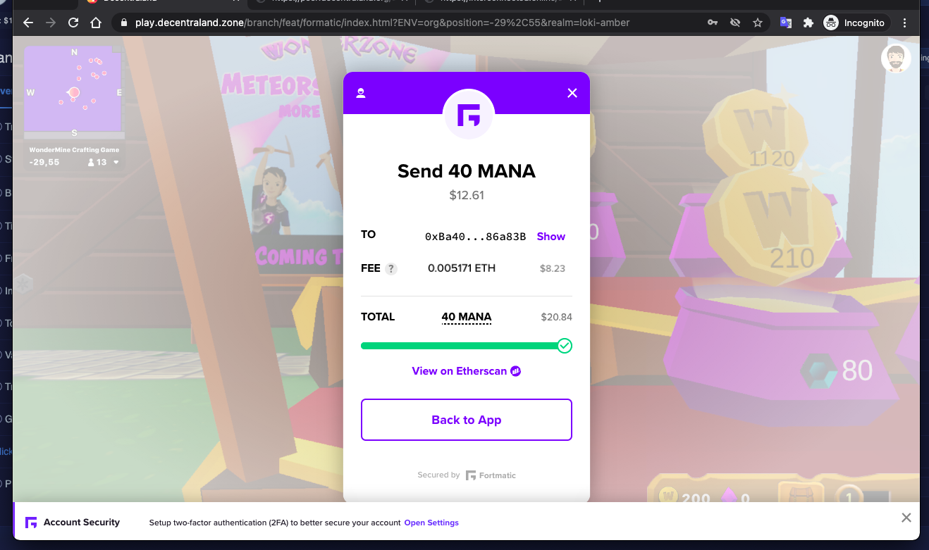 feat: enabled formatic by 2fd · Pull Request #2137 · decentraland/explorer · GitHub