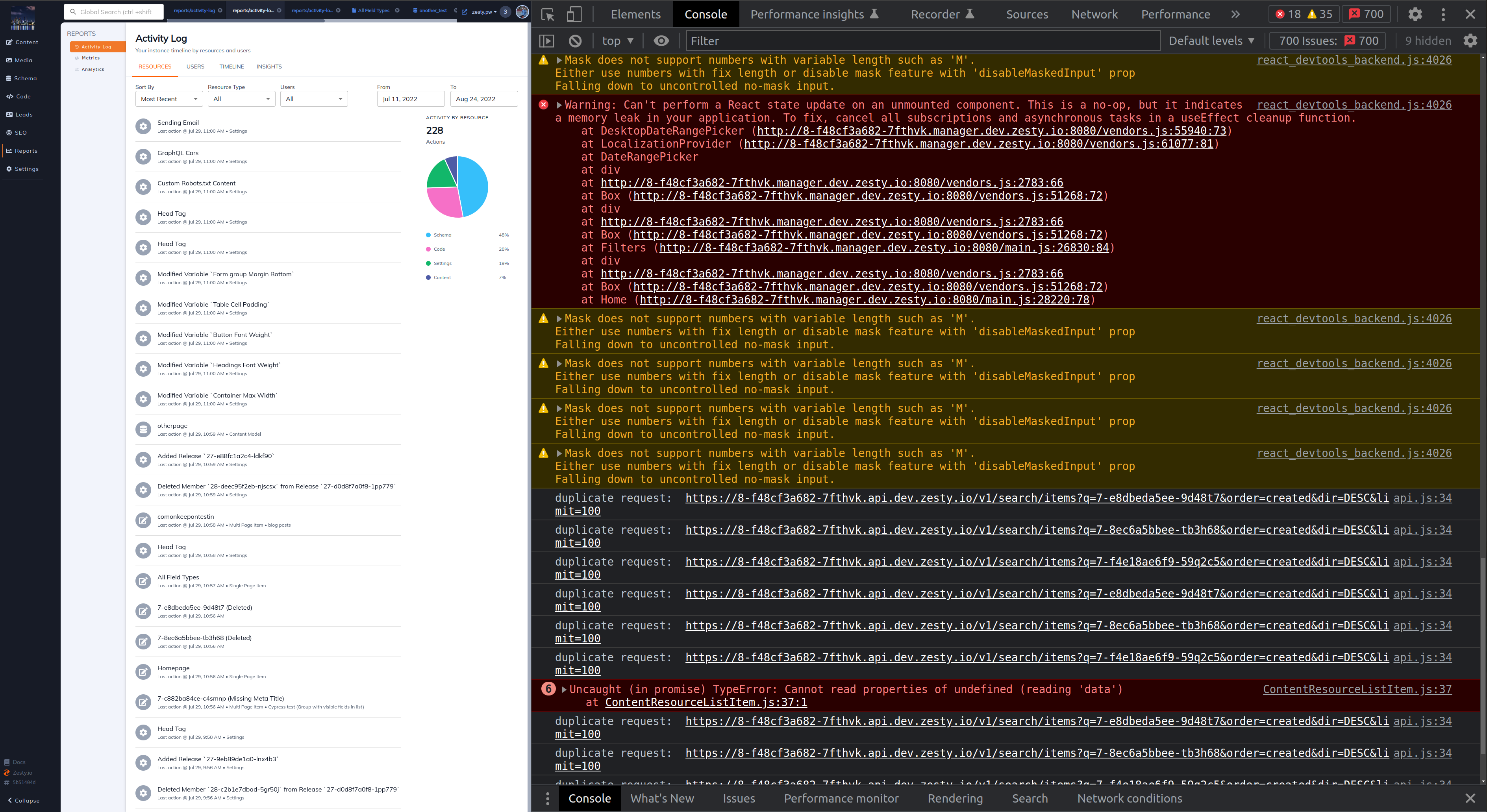 Activity Log Detached Dom Nodes · Issue 1247 · Zesty Io Manager Ui · Github
