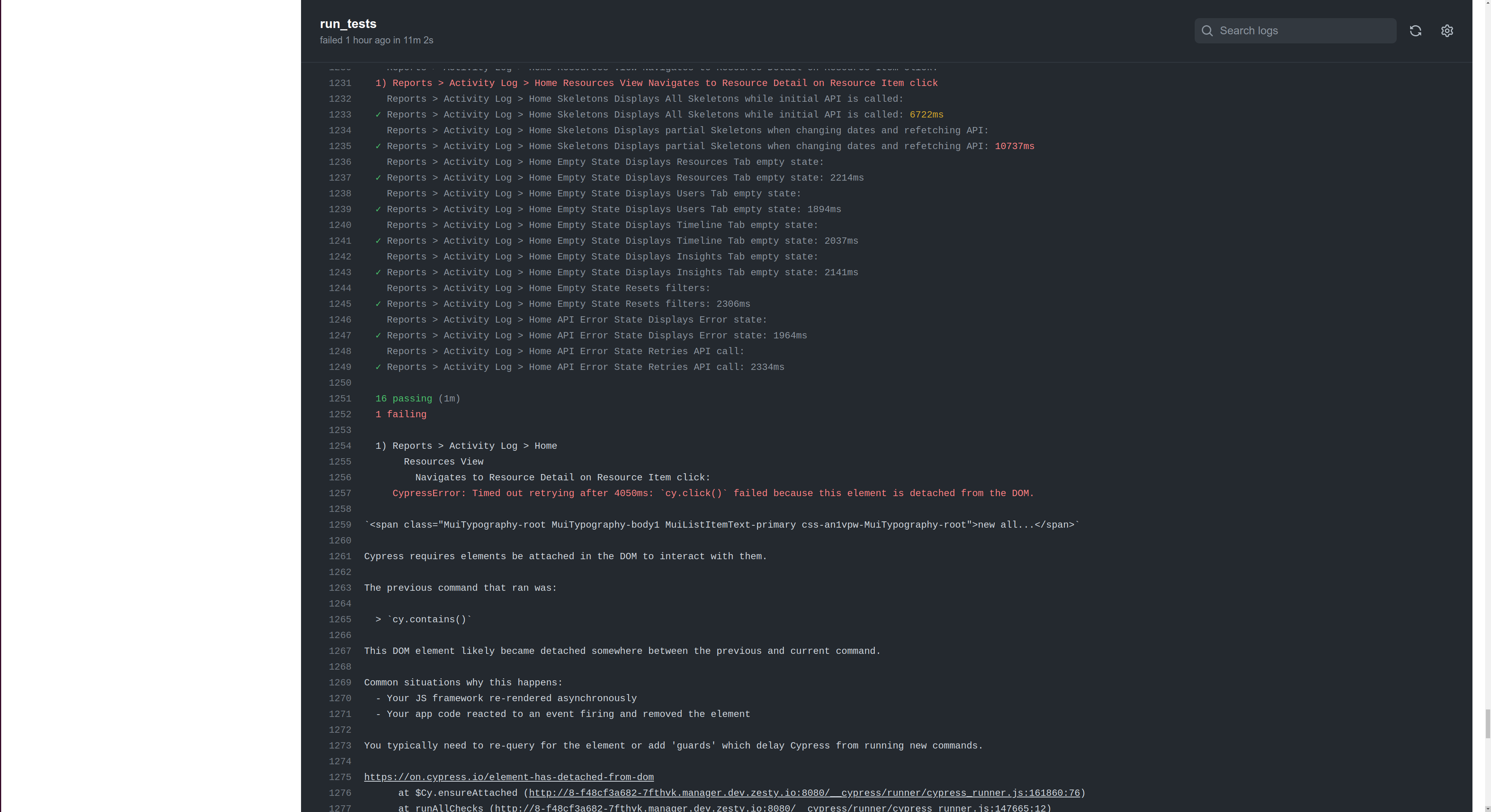 Activity Log Detached Dom Nodes · Issue 1247 · Zesty Io Manager Ui · Github
