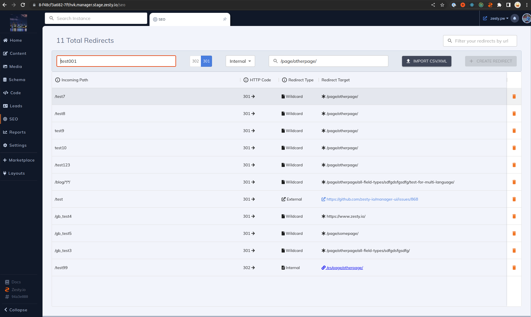 Redirect: confusing experience · Issue #1583 · zesty-io/manager-ui · GitHub