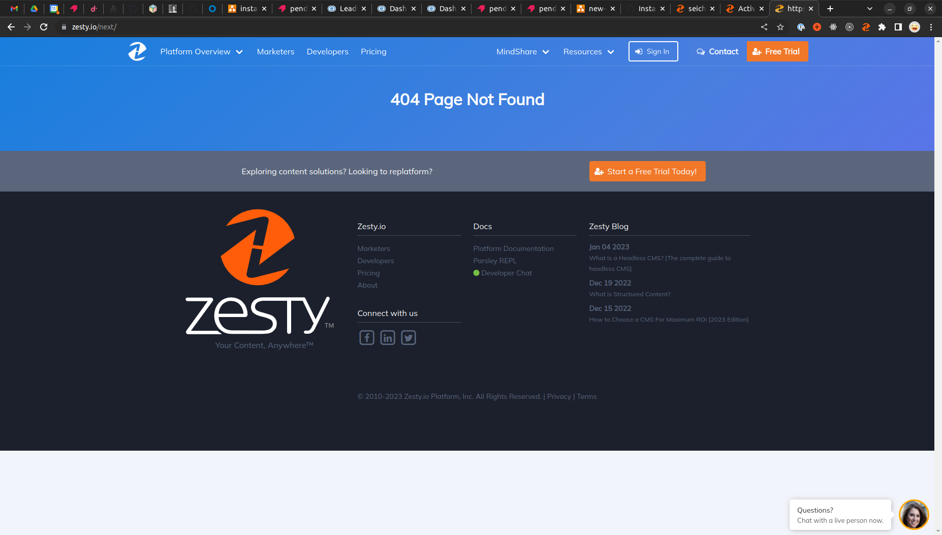 404 page loads old design · Issue #1550 · zesty-io/website · GitHub