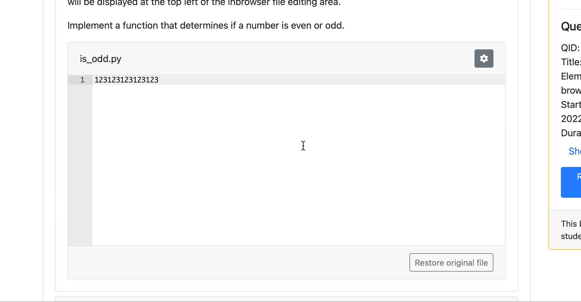 Feature Request: Customize PLFileEditor · Issue #6460 · PrairieLearn/PrairieLearn · GitHub