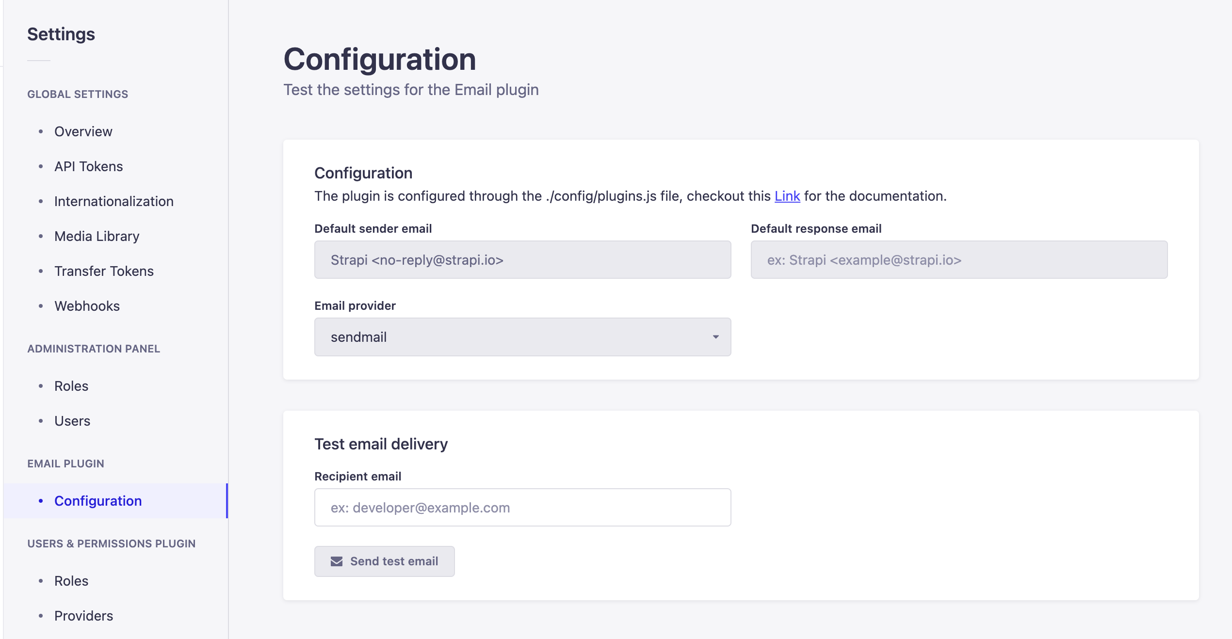 Email Plugin doesn't read configuration · Issue #16209 · strapi/strapi · GitHub