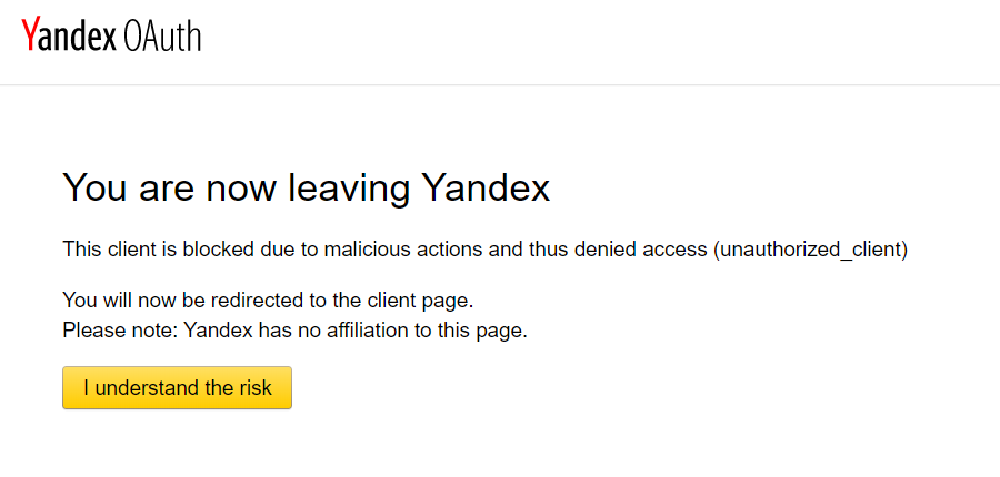 Yandex client id banned · Issue #3989 · rclone/rclone · GitHub