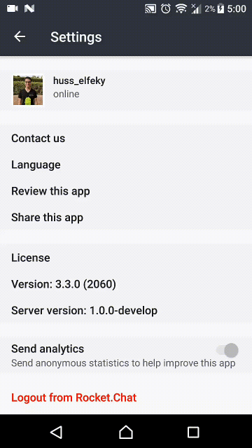 [BUG] Profile avatar not updated when changed · Issue #2230 · RocketChat/Rocket.Chat.Android ...