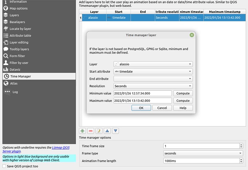 [Bug]: Timemanager does not show location pointer while running. · Issue #2753 · 3liz/lizmap-web ...